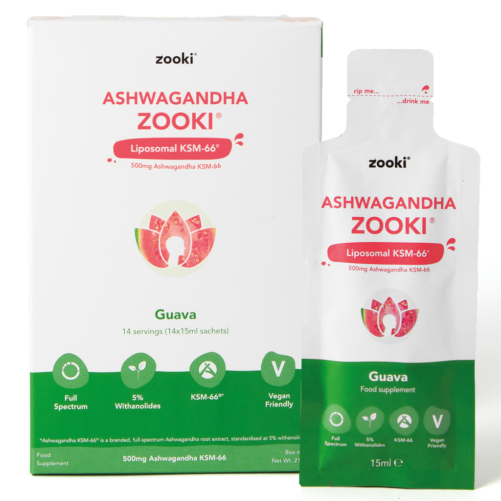 Liposomal Ashwagandha KSM-66 Liquid, 4x Higher Absorption - Zooki