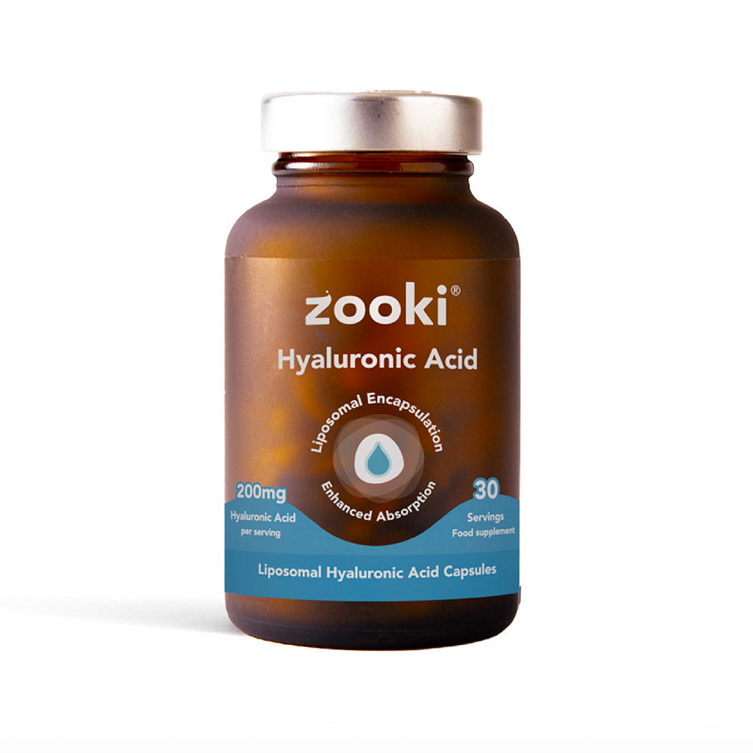 Liposomal 200mg Hyaluronic Acid Capsules, 4x Higher Absorption - Zooki