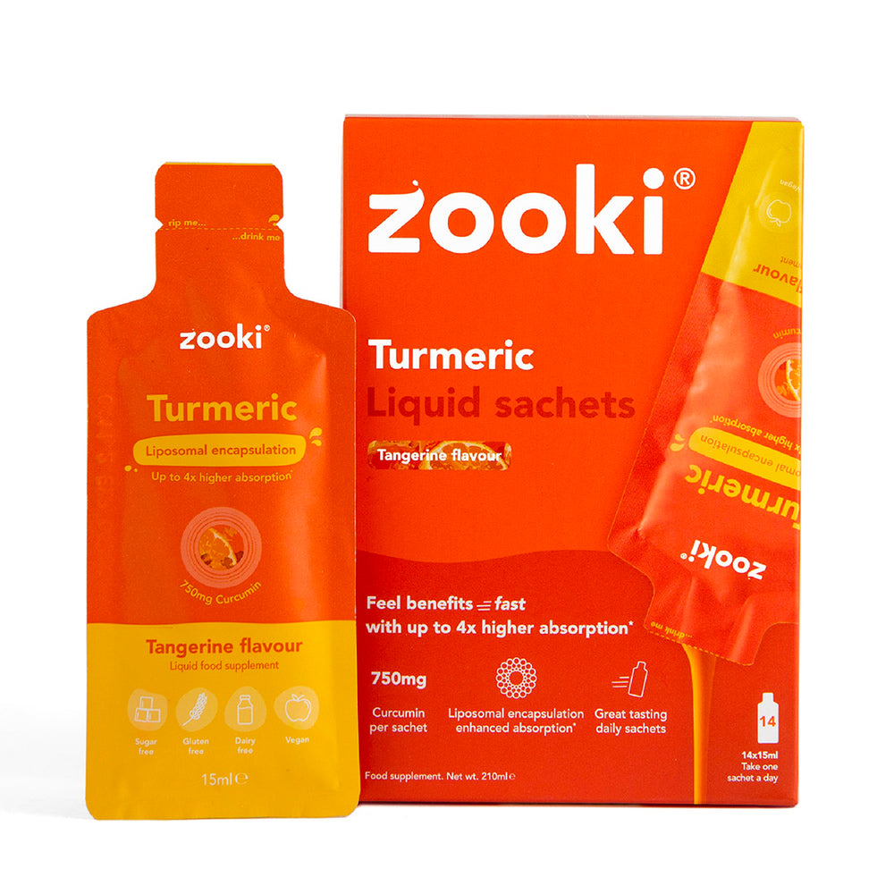 Liposomal Curcumin Liquid, 4x Higher Absorption Turmeric - Zooki